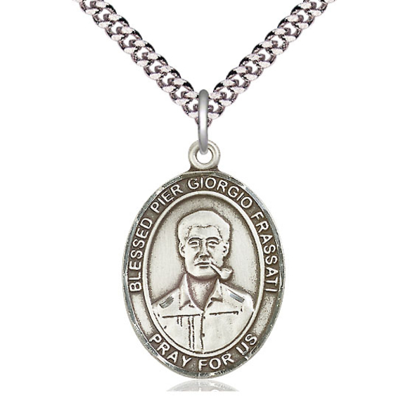 Hail MaryGifts | Jewelry | Blessed Pier Giorgio Frassati Oval Patron ...